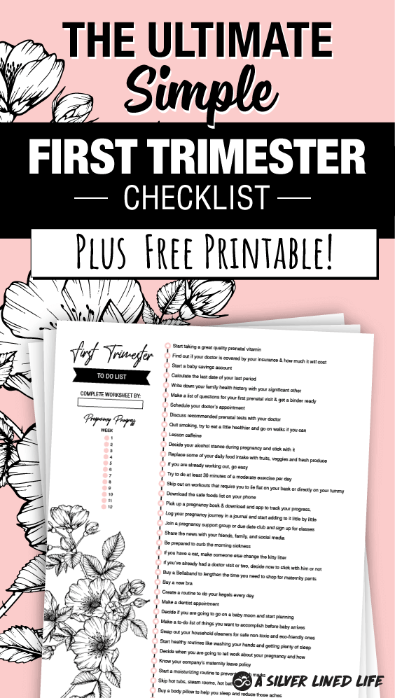 The-ULTIMATE-first-trimester-checklist-plus-free-printable - Cape & Apron